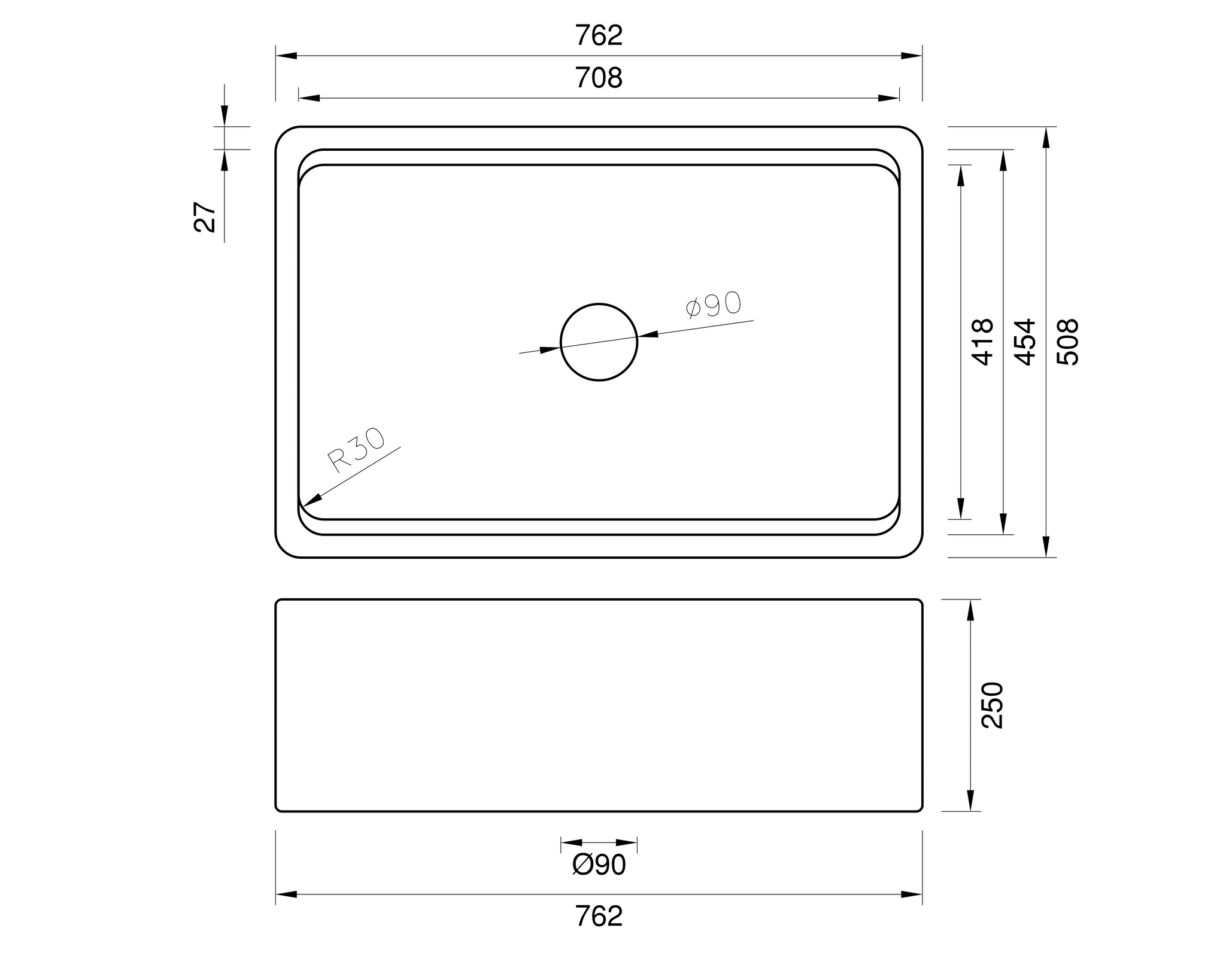 Spring Special - Farmhouse Sink with Chopping Board, Grid, Grill, Cola ...